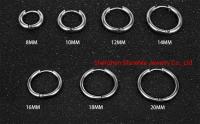 China Fashion Jewelry Ear Hoop Earrings Female Circle Round Earrings Small Jewelry Stainless Steel Earrings Ssp008 for sale