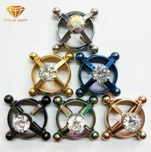 China Wholesales Stainless Steel Jewelry Hypoallergenic Fun Milk Ring Adjustable Screw Round Nipple Ring Body Piercing for Nipple Sspb0223 for sale