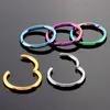 China Fashion Jewelry 316L Stainless Steel Piercing Jewelry Hinged Segment Ring Closed Loop Nose Ring Hinged Rings Sspb07 for sale