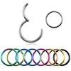 China Fashion Jewelry 316L Stainless Steel Piercing Jewelry Hinged Segment Ring Closed Loop Nose Ring Hinged Rings Sspb07 for sale