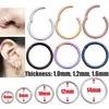 China Fashion Jewelry 316L Stainless Steel Piercing Jewelry Hinged Segment Ring Closed Loop Nose Ring Hinged Rings Sspb07 for sale