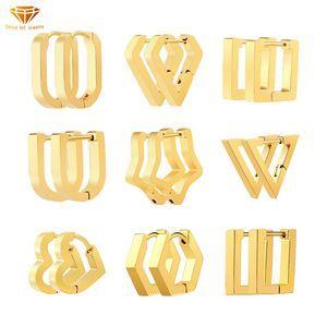 China Korean Style Stainless Steel Geometric Shaped Personalized Men's and Women's Fashion Earrings with Simple Earrings and Titanium Steel Triangular Earrings Er0201 for sale