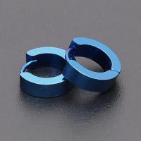 China New Flat Titanium Steel Round Men Earring Women Earrings Buckle Stainless Steel Stud Earrings Er0016 for sale