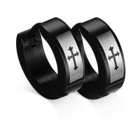 China Stainless Steel Men's Earrings Ear Buckles Quality Hoop Earrings for Men Wholesale Erh126 for sale