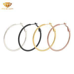 China Fashion Jewelry Personality Big Earrings European and American Explosion Models Exaggerated Surgical Steel Round Circle Earrings Female Ins Jewelry Er1231 for sale