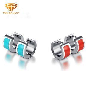 China Fashion Trend Earrings Temperament Ladies Earrings Titanium Steel Dripping Rubber Earrings All-Match Fashion Jewelry Er9221 for sale