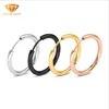 China Stainless Steel Jewelry Manufacturer Customized Proofing 2.5mm Stainless Steel Round Tube Small Ear Ring Steel Color Female Er9218 for sale