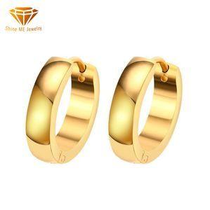 China Fashion Jewelry Ear Bone Clip Titanium Steel Ear Ring Gold 18K Ear Buckle Ear Studs Female Temperament Simple Jewelry Er9216 for sale
