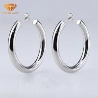 China European and American New Fashion Simple Earrings Round Hollow Wire Earrings Titanium Steel Ear Buckle Thick Earrings Ear Jewelry Female Hot-Sell Style Er0220 for sale