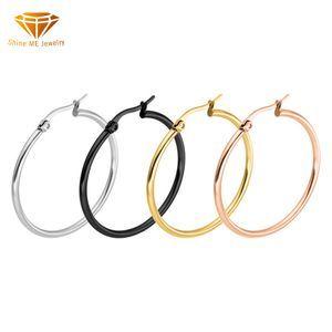 China Factory Direct Stainless Steel Earrings Exaggerated Large Titanium Steel Earrings Titanium Steel Stainless Steel Ear Buckle Earrings Female Earrings Er0001 for sale