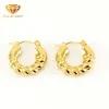China Earrings Wholesale Stainless Steel Gold-Plated European and American Retro Personalized High-End Geometric Hollow Earrings Sm1257 for sale