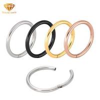 China Titanium Steel Round Earrings, Nose Ring, Breast Ring, Simple Stainless Steel Earrings, Ear Buckles, Ear Rings, Men's and Women's Closed-Mouth Piercing Er0049 for sale