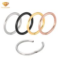 China Titanium Steel Round Earrings, Nose Ring, Breast Ring, Simple Stainless Steel Earrings, Ear Buckles, Ear Rings, Men's and Women's Closed-Mouth Piercing Er0049 for sale