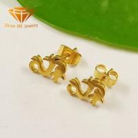 China New Arrival Charming Silver Jewelry IP Gold Stainless Steel Jewelry Ear Studs for Women Er4821 for sale