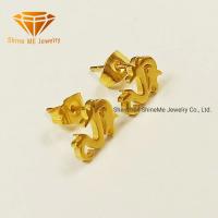 China New Arrival Charming Silver Jewelry IP Gold Stainless Steel Jewelry Ear Studs for Women Er4821 for sale