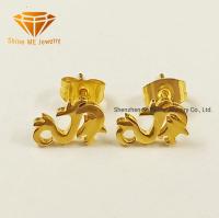 China New Arrival Charming Silver Jewelry IP Gold Stainless Steel Jewelry Ear Studs for Women Er4821 for sale