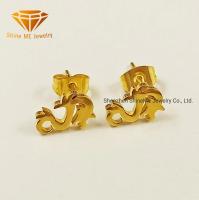China New Arrival Charming Silver Jewelry IP Gold Stainless Steel Jewelry Ear Studs for Women Er4821 for sale