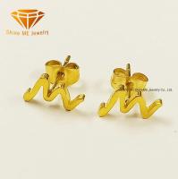 China Fashion Jewelry Stainless Steel Jewelry IP Gold Earrings Ear Studs Piercing Er4819 for sale