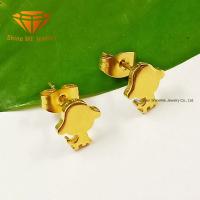 China Body Jewelry Stainless Steel Jewelry IP Gold Earrings Silver Jewelry Piercing Ear Studs Er4817 for sale