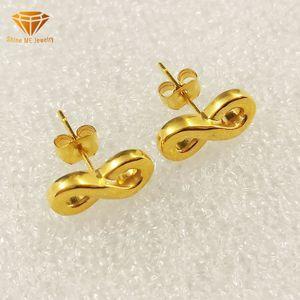 China Stainless Steel Jewelry 8 Word Earrings Silver Jewelry Chain Necklace Fashion Ladies Titanium Steel Accessories Epr3988 for sale
