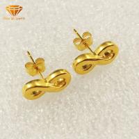 China Stainless Steel Jewelry 8 Word Earrings Silver Jewelry Chain Necklace Fashion Ladies Titanium Steel Accessories Epr3988 for sale