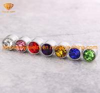China Fashion Jewelry Piercing Ear Clip Stainless Steel Silver 5mm Zircon Stainless Steel Ear Stud Er3986 for sale