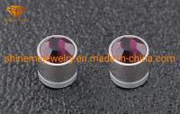 China Fashion Jewelry Piercing Ear Clip Stainless Steel Silver 5mm Zircon Stainless Steel Ear Stud Er3986 for sale