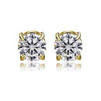 China Factory Wholesale Fashion Earrings Hot Selling Magnet Zircon Ear Clip Ear Stud Color Zircon Ear Stud Er3985 for sale