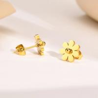 China Stainless Steel Daisy Earrings Gold Women's Fashion Personalized Jewelry Ers397 for sale