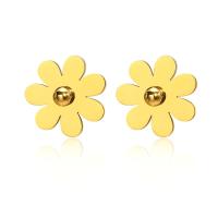 China Stainless Steel Daisy Earrings Gold Women's Fashion Personalized Jewelry Ers397 for sale