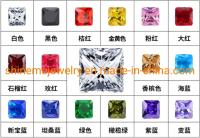 China Four-Prong Set 5mm Square AAA Zircon Stud Earrings Stainless Steel Studs Er2671 for sale