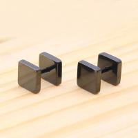 China Popular Fashion Titanium Steel Square Earrings Fashion Earrings for Men Personality Earrings Factory Wholesale Er0119 for sale