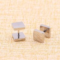 China Popular Fashion Titanium Steel Square Earrings Fashion Earrings for Men Personality Earrings Factory Wholesale Er0119 for sale