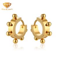 China Earrings Wholesale Stainless Steel Female 18K Gold Earrings European and American Personalized Earrings Ers262 for sale