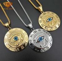 China Ancient Egyptian Eye of Horus Titanium Steel/Stainless Steel Pendant The Eye of Horus Necklace Pendant Spt2801 for sale