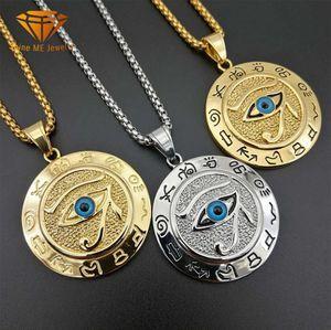 China Ancient Egyptian Eye of Horus Titanium Steel/Stainless Steel Pendant The Eye of Horus Necklace Pendant Spt2801 for sale