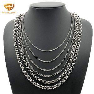 China Stainless Steel Round Pearl Chain Interlocking Chain Titanium Steel Pendant Matching Chain Men's and Women's Jewelry Necklace Wholesale Ssnl031 for sale