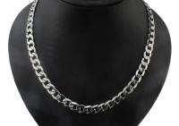 China Stainless Steel Single Buckle Six-Sided Grinding Necklace Titanium Steel Men's Jewelry Hip-Hop Cuban Chain Trend Thick Wide Chain Ssnl2618 for sale