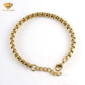 China Jewelry Chain European and American Titanium Steel Square Pearl Chains Hip-Hop Texture, Unisex Bracelet Ssbr502 for sale