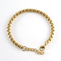 China Jewelry Chain European and American Titanium Steel Square Pearl Chains Hip-Hop Texture, Unisex Bracelet Ssbr502 for sale