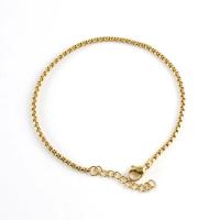 China Jewelry Chain European and American Titanium Steel Square Pearl Chains Hip-Hop Texture, Unisex Bracelet Ssbr502 for sale