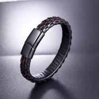 China Hot Selling Korean Fashion Fashion Fashion Bracelet Men's Bracelet Leather Rope Woven Bracelet Blfp303 for sale