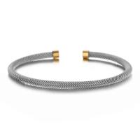 China New Mesh Bracelet Ins Punk Style Personalized Simple Cable Weaving Elastic Opening Men's and Women's Bracelets Hcb1193 for sale