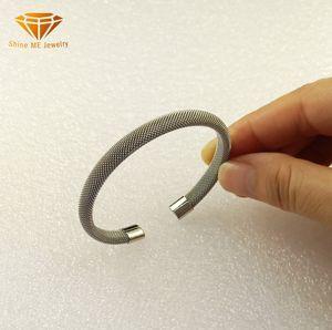 China European and American Cross-Border Simple Stainless Steel Wire Bracelet Fashion Atmospheric Steel Wire Bracelet DIY Bracelet Jewelry Wholesale Bg2168 for sale