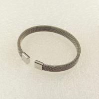 China Simple Mesh Steel Wire Bracelet Men's Fashion Popular Stainless Steel Jewelry Bg2166 for sale