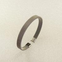 China Simple Mesh Steel Wire Bracelet Men's Fashion Popular Stainless Steel Jewelry Bg2166 for sale