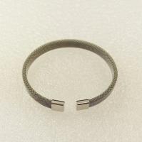 China Simple Mesh Steel Wire Bracelet Men's Fashion Popular Stainless Steel Jewelry Bg2166 for sale