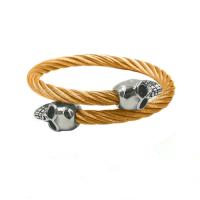 China Fashion Jewelry Titanium Steel Stainless Steel Bracelet Personalized Stainless Steel Casting Skull Bracelet Ssbg2724 for sale