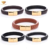 China Fashion Woven Leather Bracelet Bracelet Jewelry Multicolor Leather Rope Bracelet Wholesale (BL2857) for sale