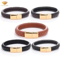 China Fashion Woven Leather Bracelet Bracelet Jewelry Multicolor Leather Rope Bracelet Wholesale (BL2857) for sale